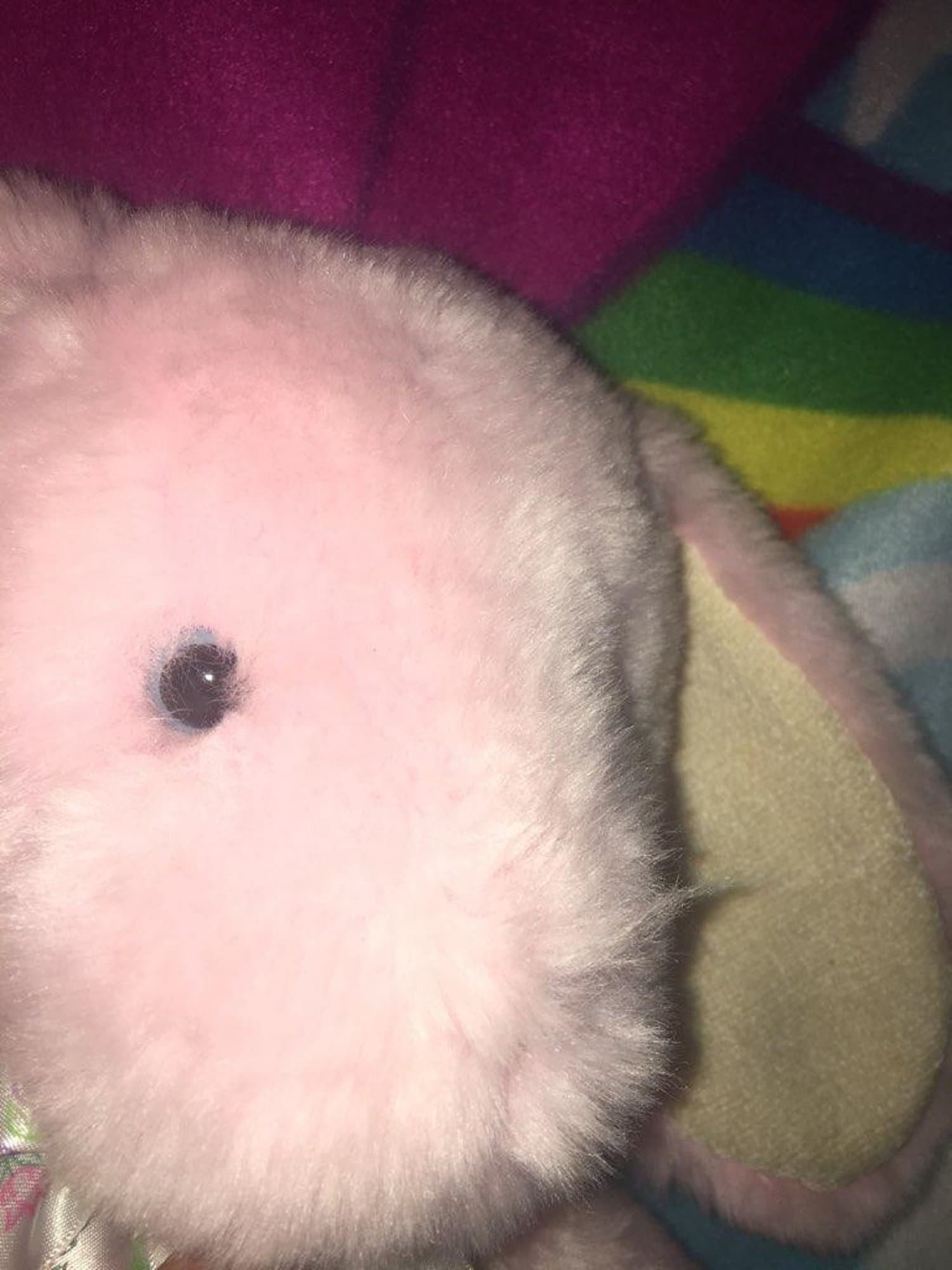 Toys & Games Vintage First & Main Bunny plush Pink Snuggle Tulips on ...