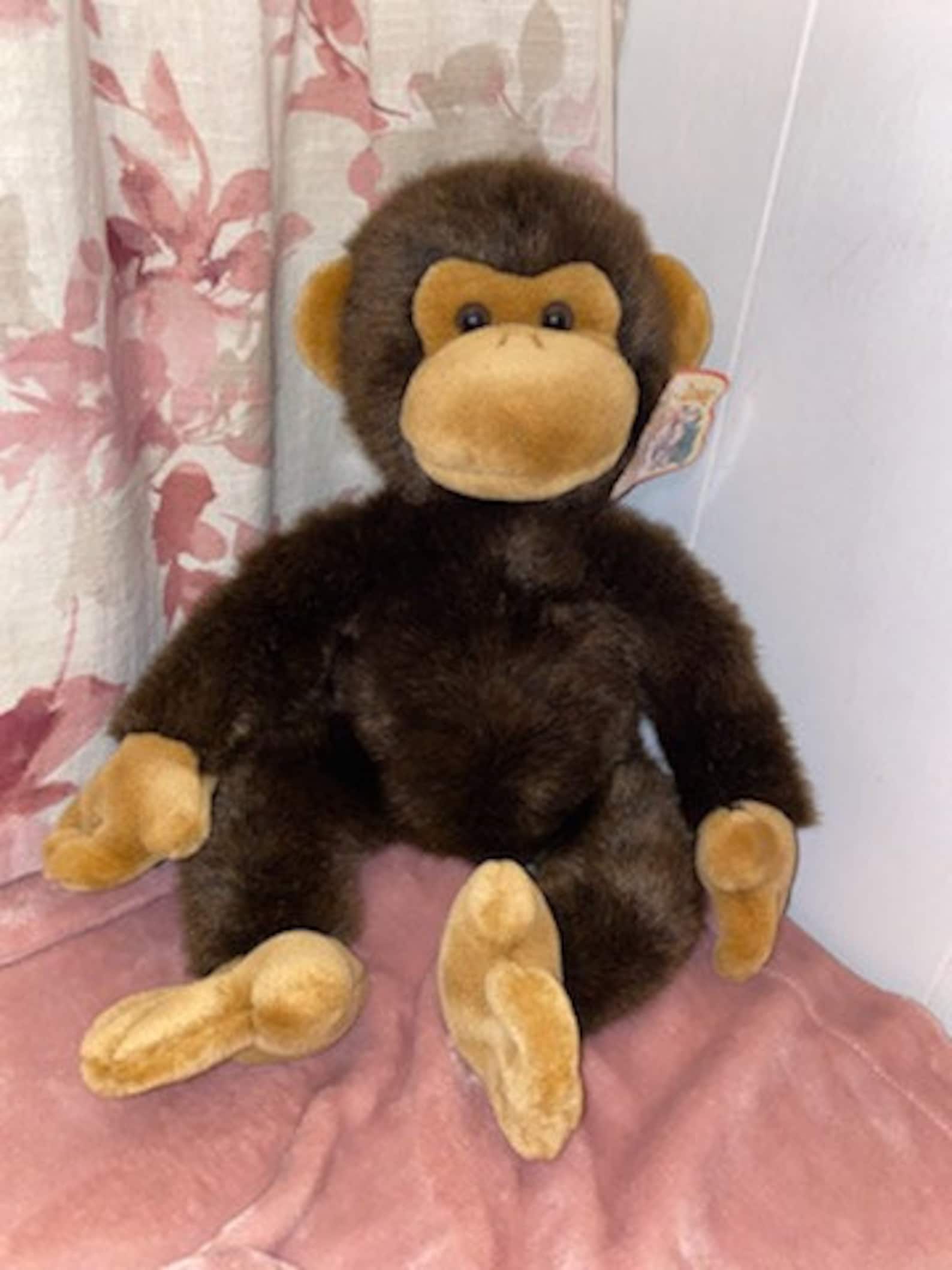 Vintage Cuddle Zone Monkey Plush Target Yellow Label 16 - Etsy