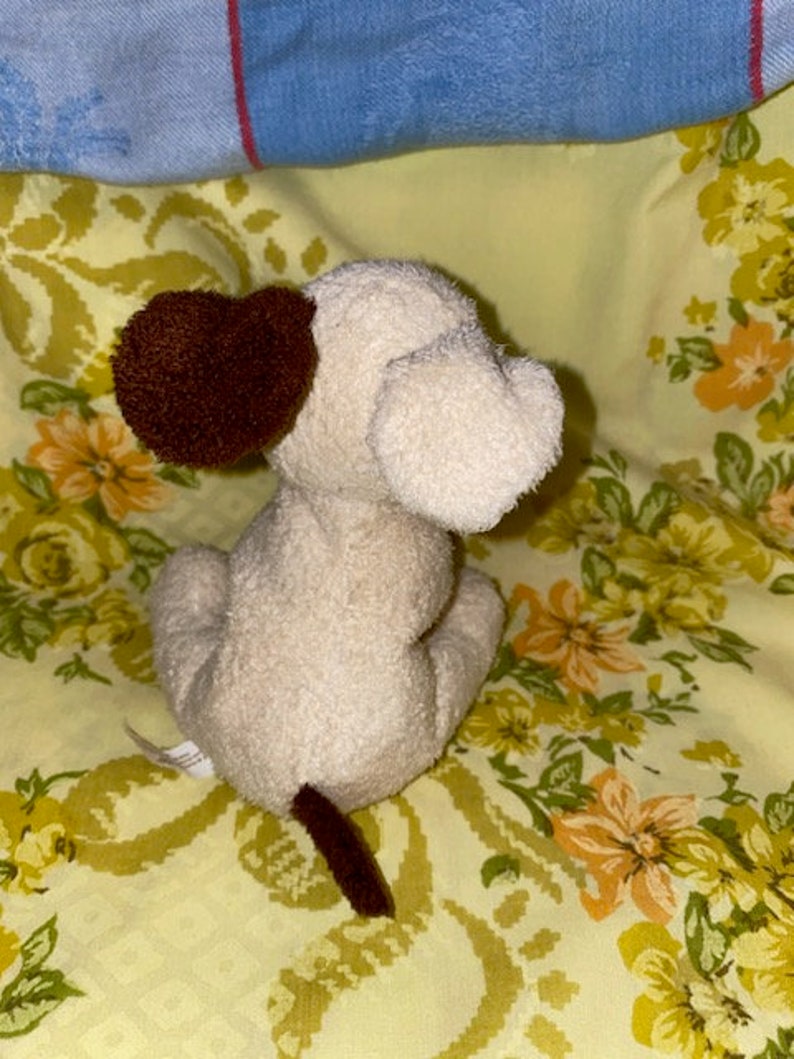 Vintage Russ Dog Plush Snaps Cream Color Red Tongue Chamois ECU Brown ...