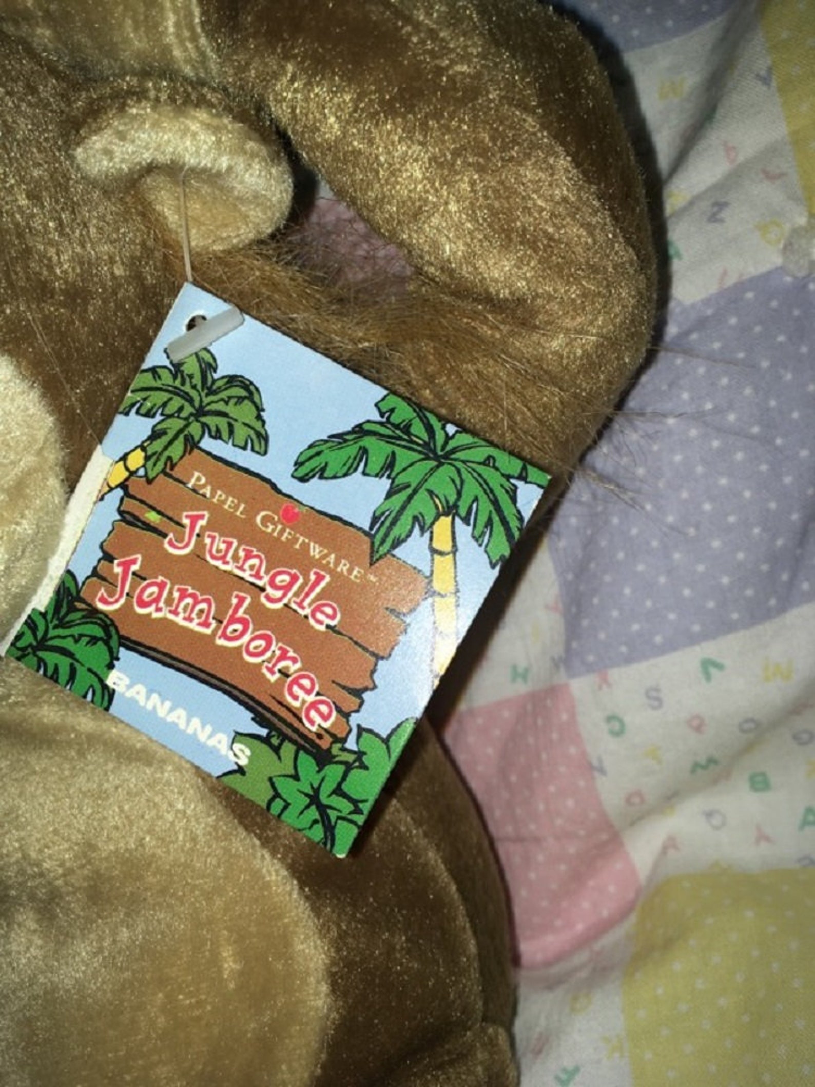 Papel Giftware Monkey Plush Jungle Jamboree Bananas 12" Banana in Hand ...