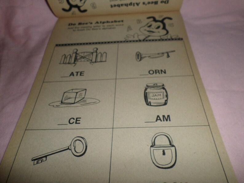 Vintage Romper Room Fun Pad Super Activity Book Color Maze Word Games ...