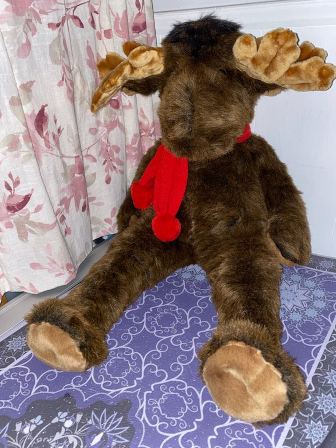Vintage Moose Plush Stuffed Animal House Rare Arms Legs Like a Moose ...