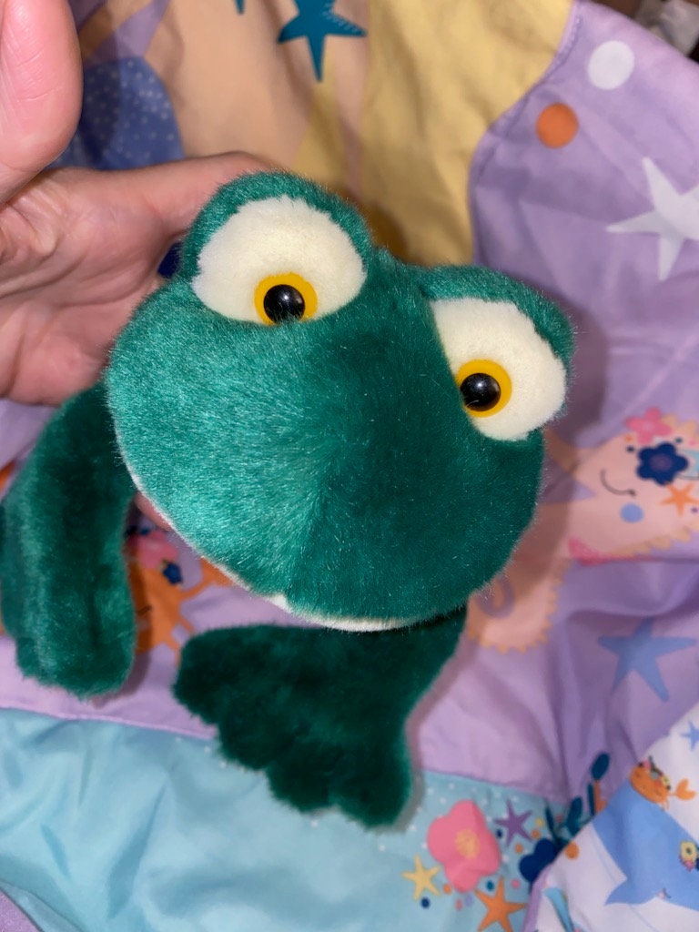 Vintage Russ Frog Plush Fleegle NWWTS 12 Green Cream - Etsy