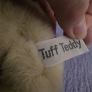 Tuff Teddy Bear Russ NWTS 6" Creamy Brown Velvety Nose Caress Soft Pets ...
