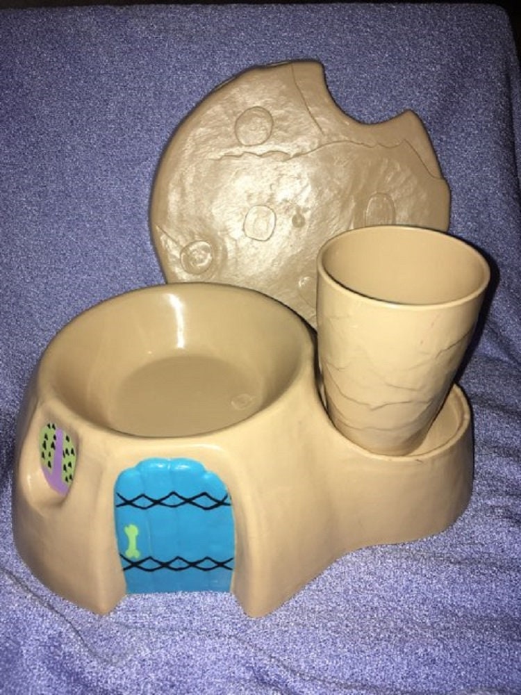 Vintage Flintstones Dishes Set Childs Adult Fred Spoon Dino - Etsy