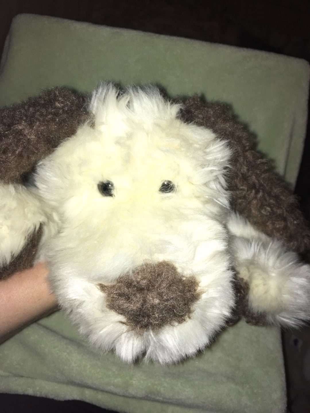 Vintage Russ Dog Plush Dawg Cream Soft Fur Curly Ears Paws - Etsy