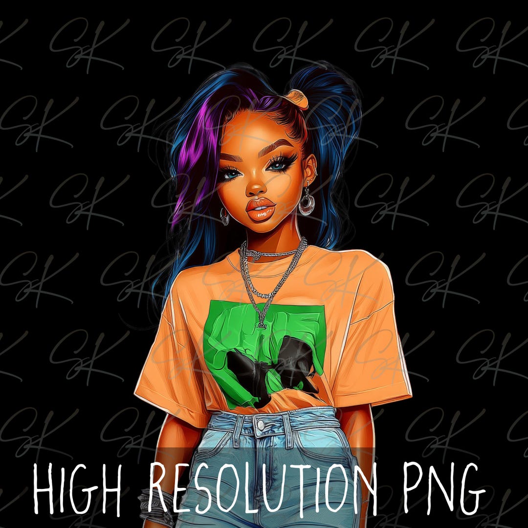 Black Woman Digital Art, Transparent Png, Black Woman Clip Art, Clipart - Etsy