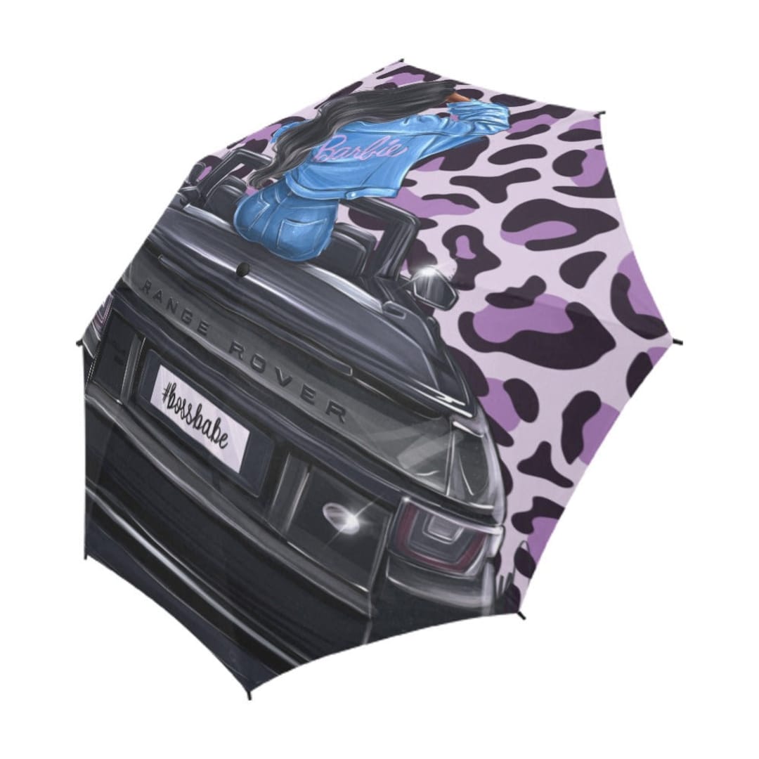 Boss Babe Barbie Semi-automatic Foldable Umbrella - Etsy