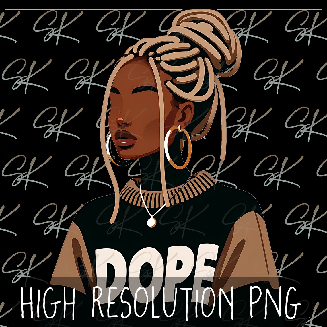 Black Woman Digital Art, Transparent Png, Black Woman Clip Art, Faceless Clipart - Etsy