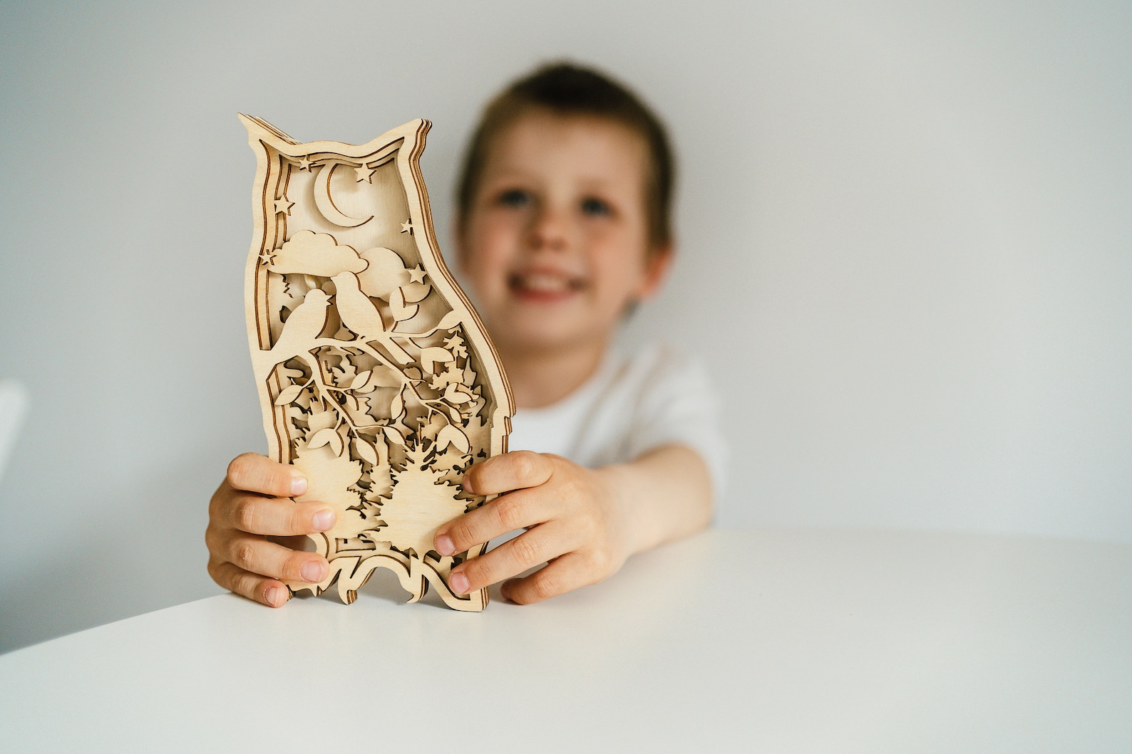 Diy Wood Kit Owl Kids Wood Kit Painting Craft Kit Wood - Etsy