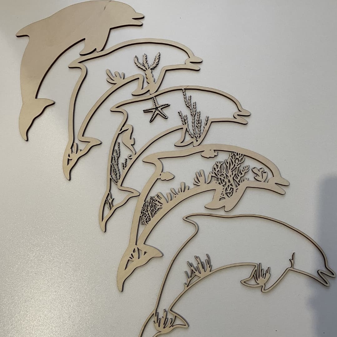 3D Wooden Dolphin Puzzle Painting Kit - Fun, Easy, and Perfect for All ...