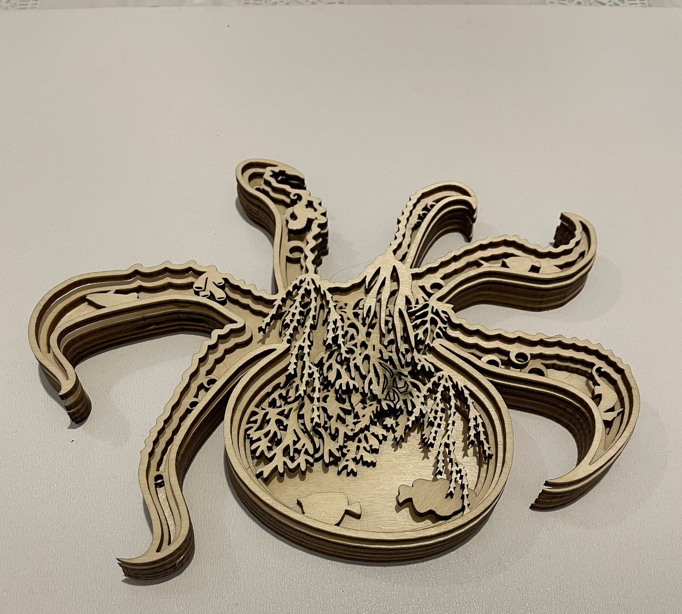 Ocean Wonders: DIY Octopus Craft Kit Create Your Own Colorful Wooden ...