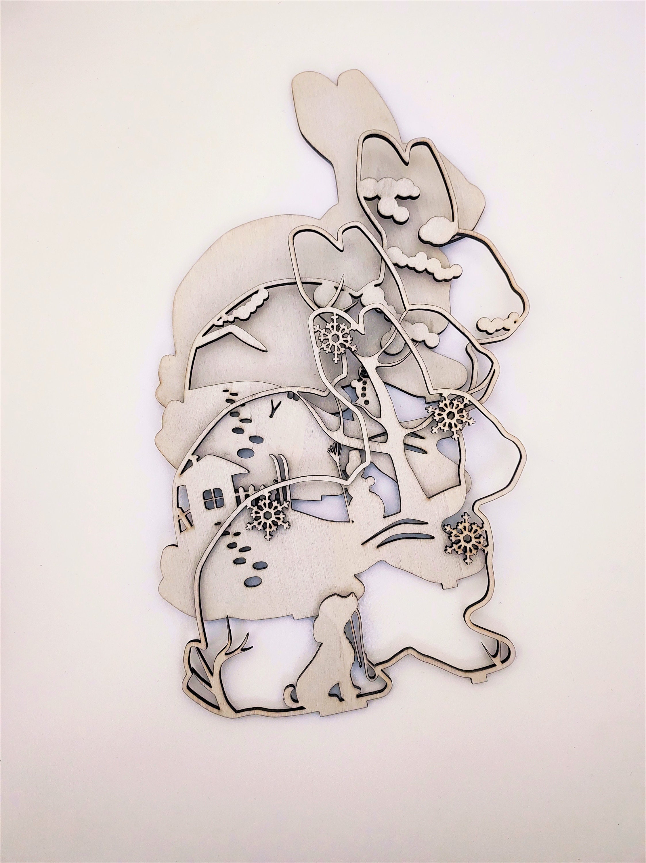 Rabbit Wood Paint Set, Paint Your Own: Play Set Christmas Gift DIY ...