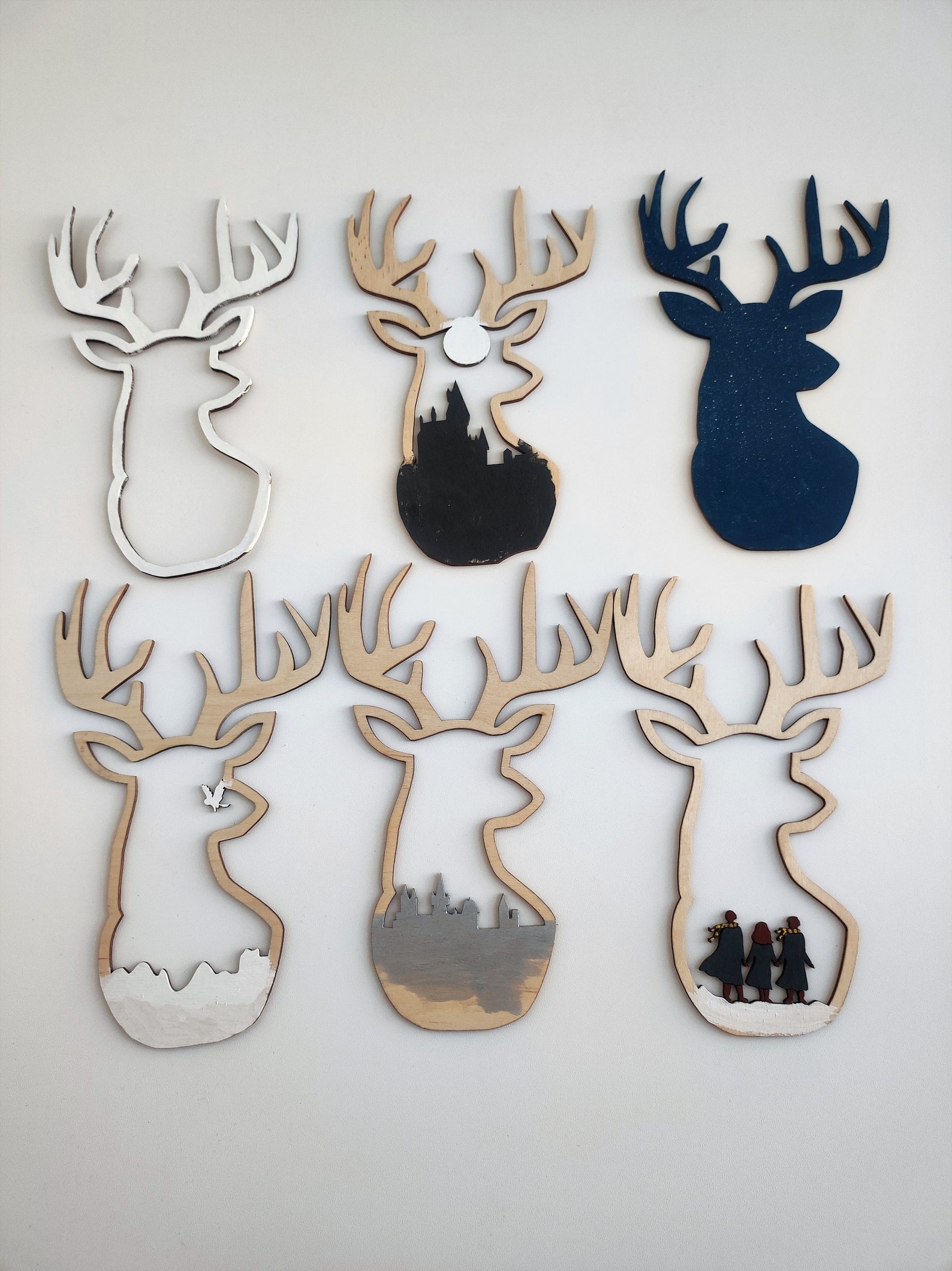 Wooden DIY Kit Wall Decor DIY Craft Kit With Paints Coloring Set Diy ...