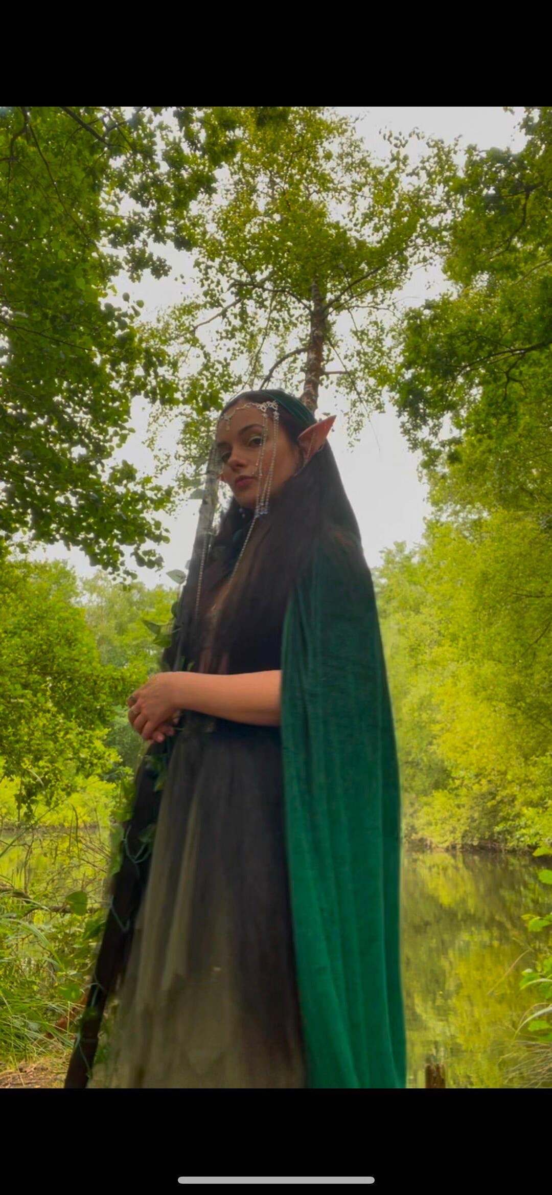 Elf Princess/queen Emerald Forest Green Velvet One Size Cape, Halloween ...