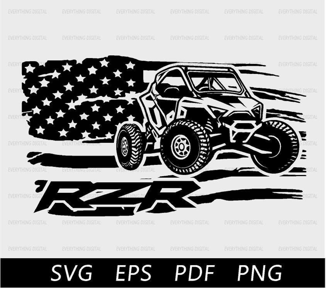 Polaris RZR Svgepspdfpng Sxsutv Bundle Svg RZR Svg - Etsy Hong Kong