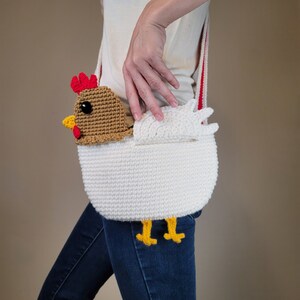 The Chicken Purse Crochet Crossbody Bag Pattern PDF - Original Design ...