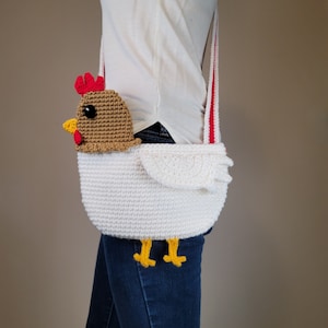 The Chicken Purse Crochet Crossbody Bag Pattern PDF - Original Design ...