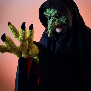 Witch Crochet Halloween Mask Pattern Goblin, Orc, Hag, Dark Elf, Troll ...