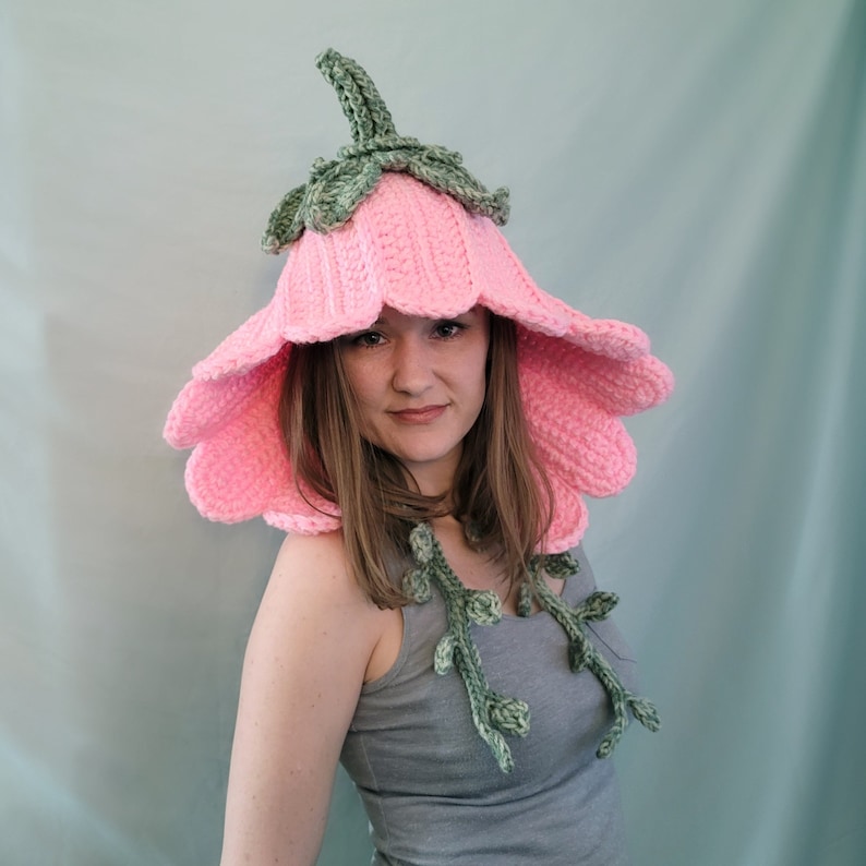 The Flower Hood Crochet Pattern Crochet Flower Bonnet - Etsy