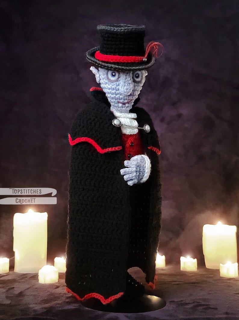 Vlad the Vampire Doll Crochet Amigurumi Pattern PDF - Designed and ...