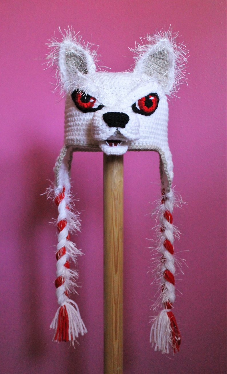 White Wolf Crochet Hat Pattern Dog Beanie Crochet PDF | Etsy