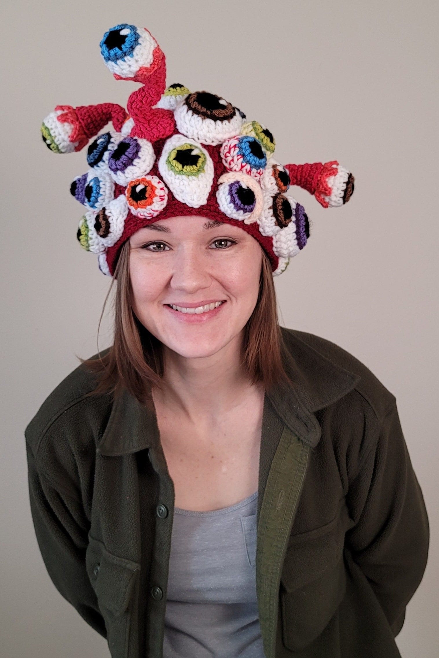 All-seeing Eyeball Crochet Hat Pattern PDF - Original Design - Etsy