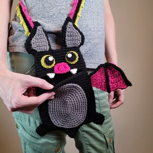 Hungry Vampire Bat Purse Crochet Pattern - Original Design - Etsy