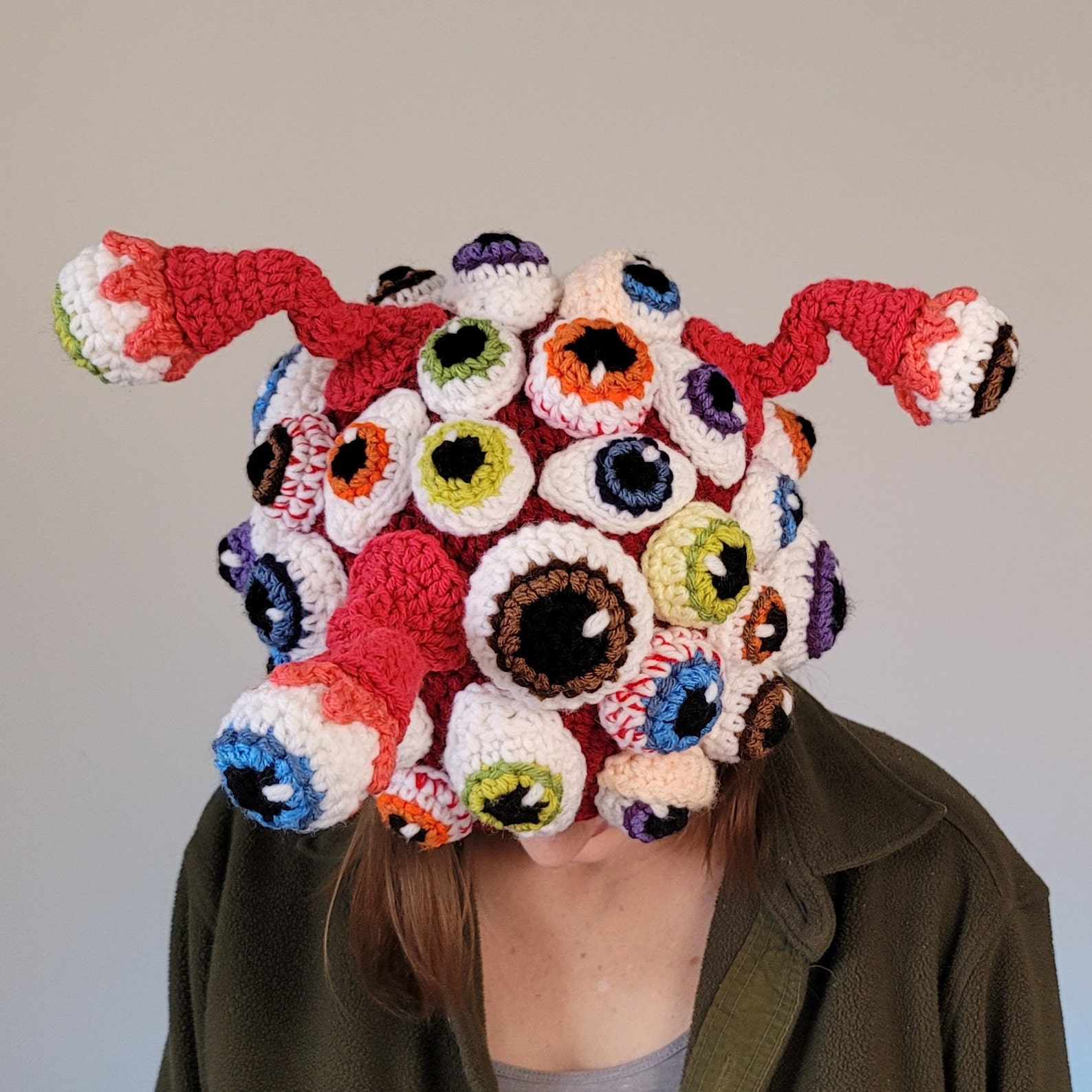 All Seeing Eyeball Crochet Hat PATTERN Spooky Halloween - Etsy