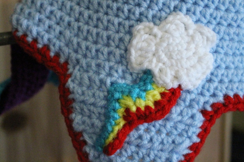 My Little Pony Rainbow Dash Crochet Hat Pattern Rainbow Dash - Etsy New ...