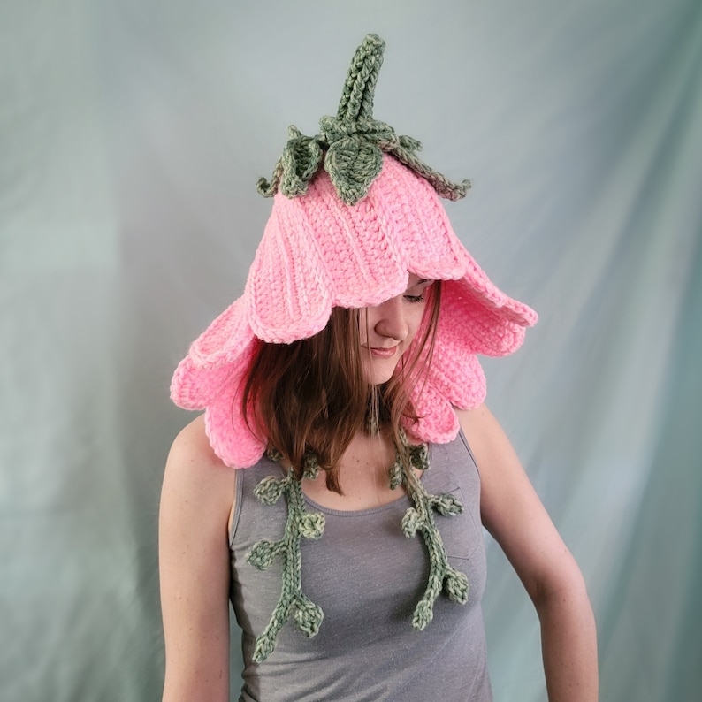 The Flower Hood Crochet Pattern Crochet Flower Bonnet - Etsy