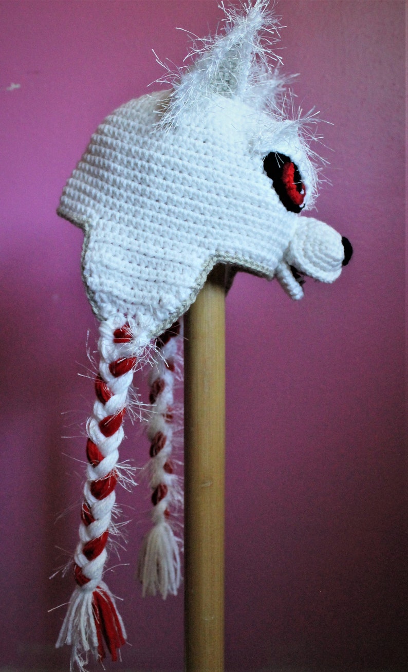 White Wolf Crochet Hat Pattern Dog Beanie Crochet PDF | Etsy