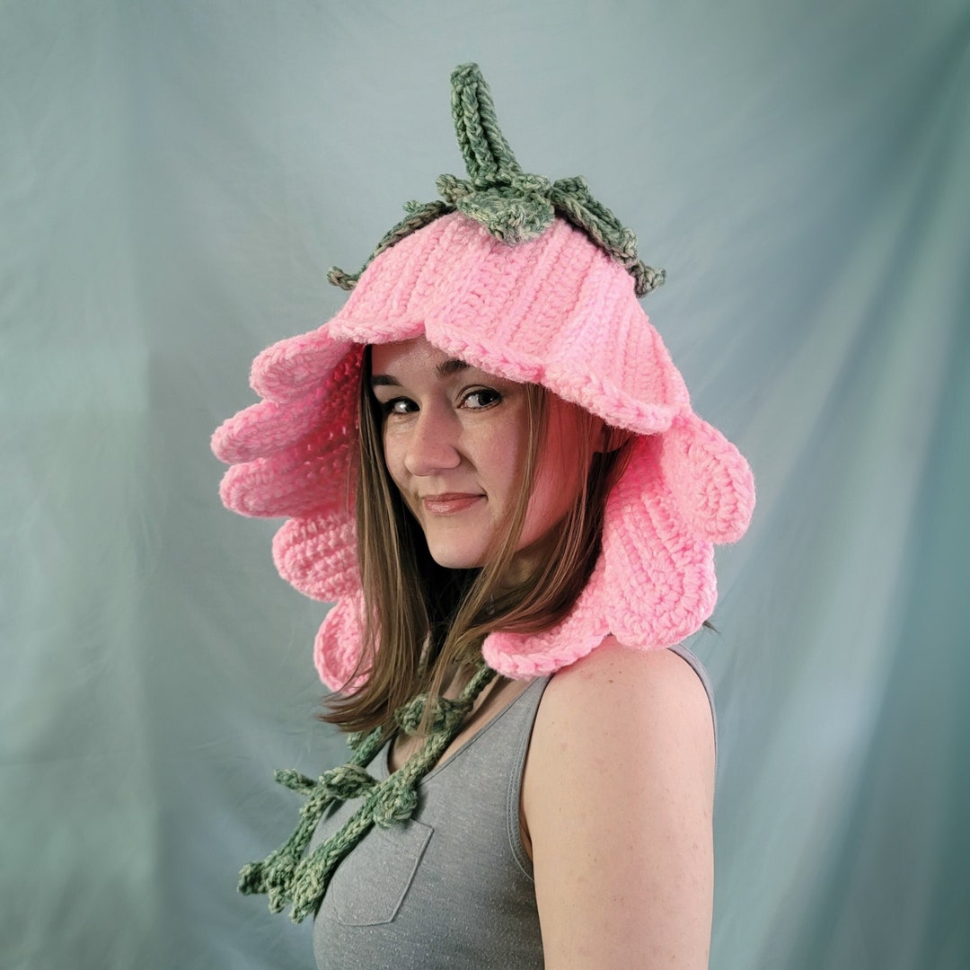 The Flower Hood Crochet Pattern | Crochet Flower Bonnet Tutorial | One ...