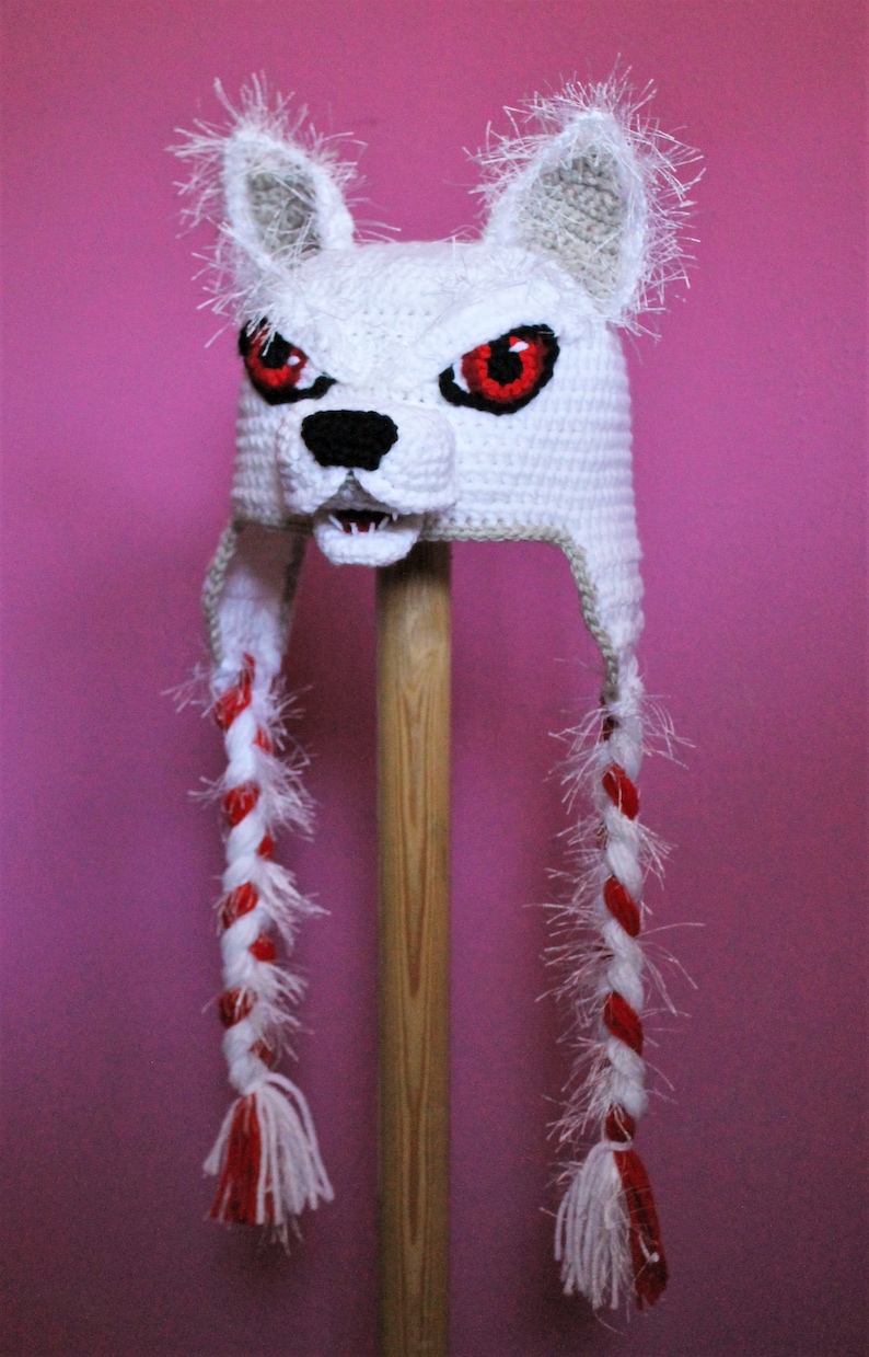 White Wolf Crochet Hat Pattern Dog Beanie Crochet PDF - Etsy Canada