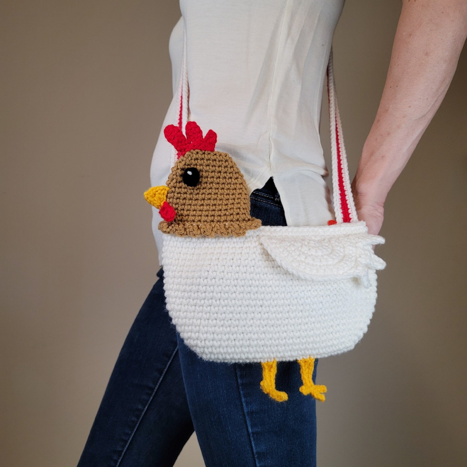The Chicken Purse Crochet Crossbody Bag Pattern PDF - Original Design ...