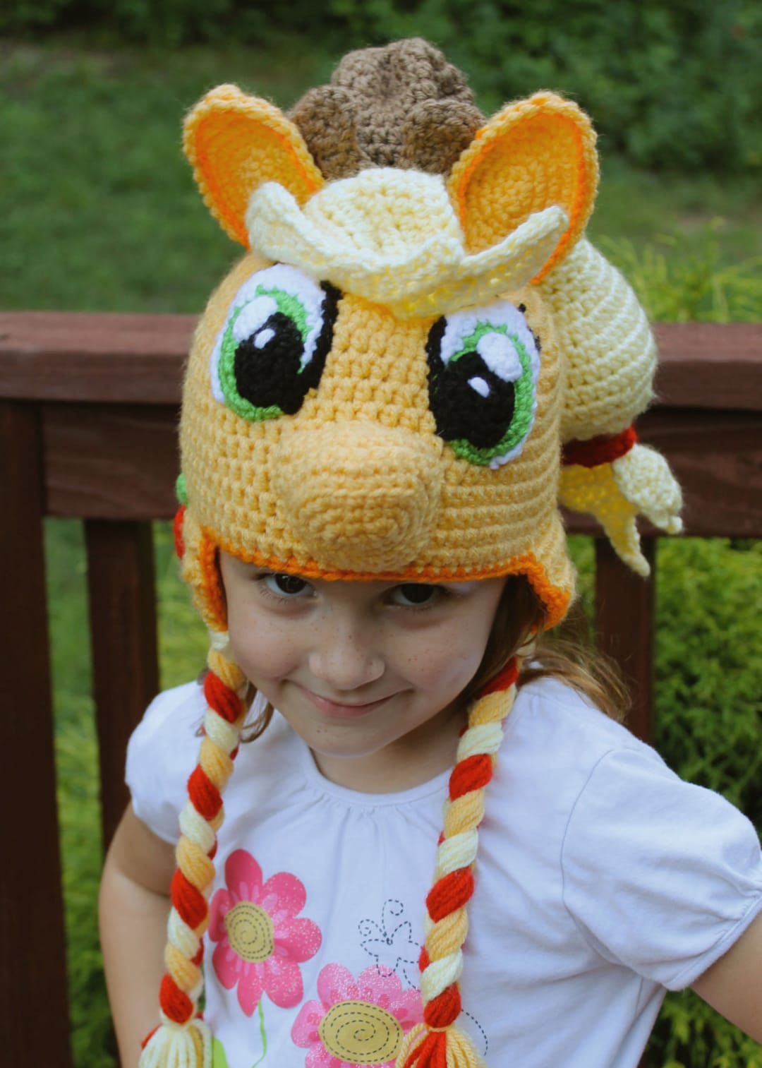 My Little Pony Applejack Crochet Hat Pattern | Pony Crochet Hat ...