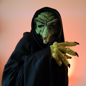 Witch Crochet Halloween Mask Pattern Goblin, Orc, Hag, Dark Elf, Troll ...