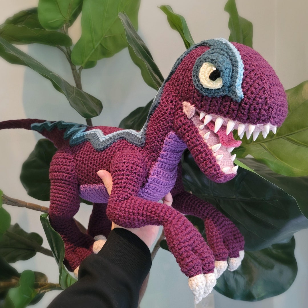Large Raptor Amigurumi Dinosaur Crochet Pattern (digital Download) - Etsy