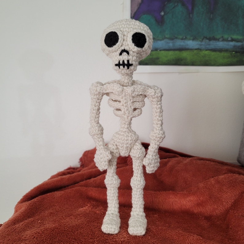 Mr. Bones Skeleton Doll Crochet Pattern Tiny Skelly Figure - Etsy