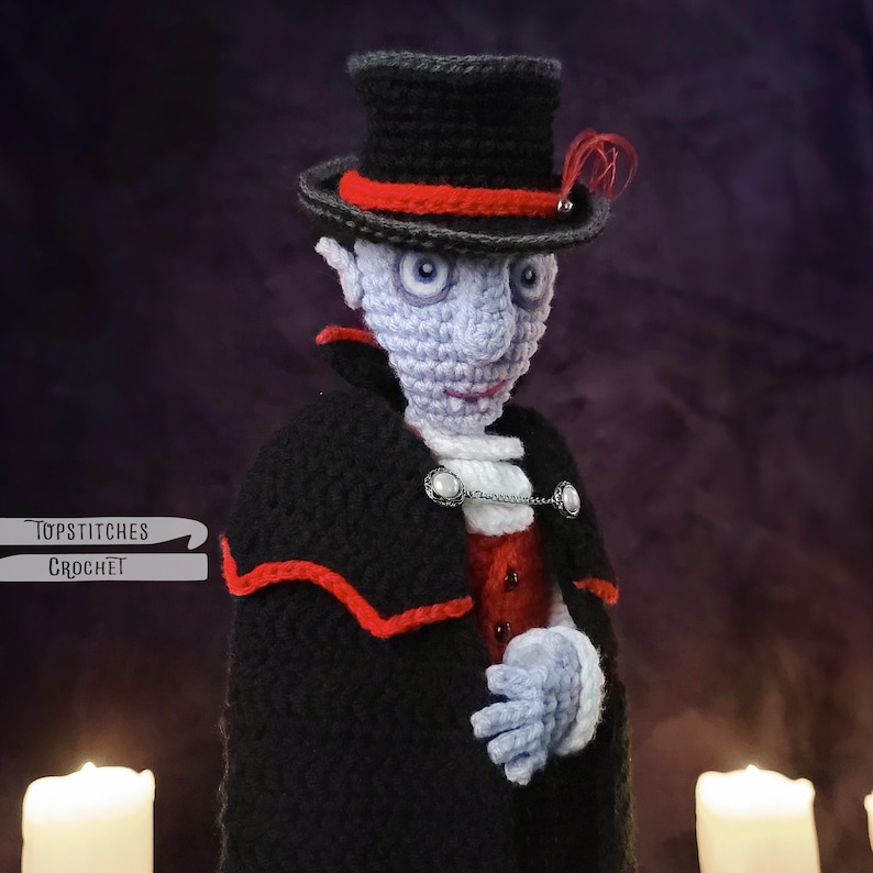 Vlad the Vampire Doll Crochet Amigurumi Pattern PDF - Designed and ...