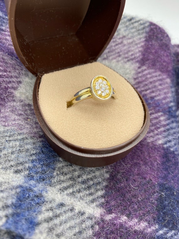 Blätter Ring mit Zirkonia Offener Ring 925er Silberri… - Gem