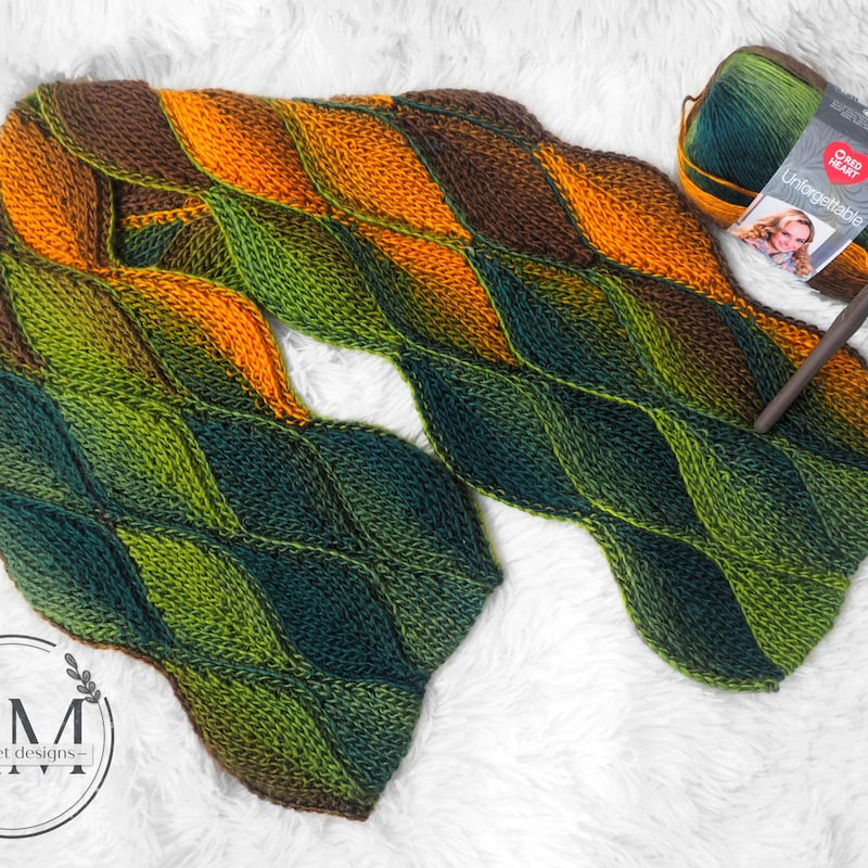 Crochet Shawl With Leaves - Etsy