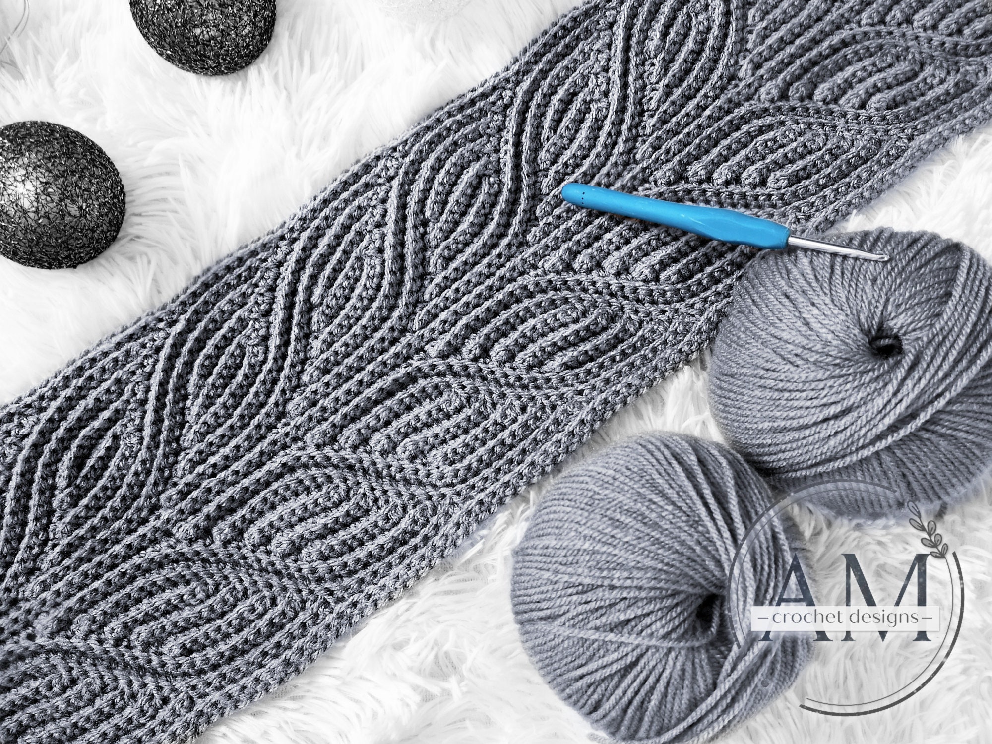 CROCHET PATTERN LAUREL 2 Leafy Stitchery for Any Rectangular - Etsy