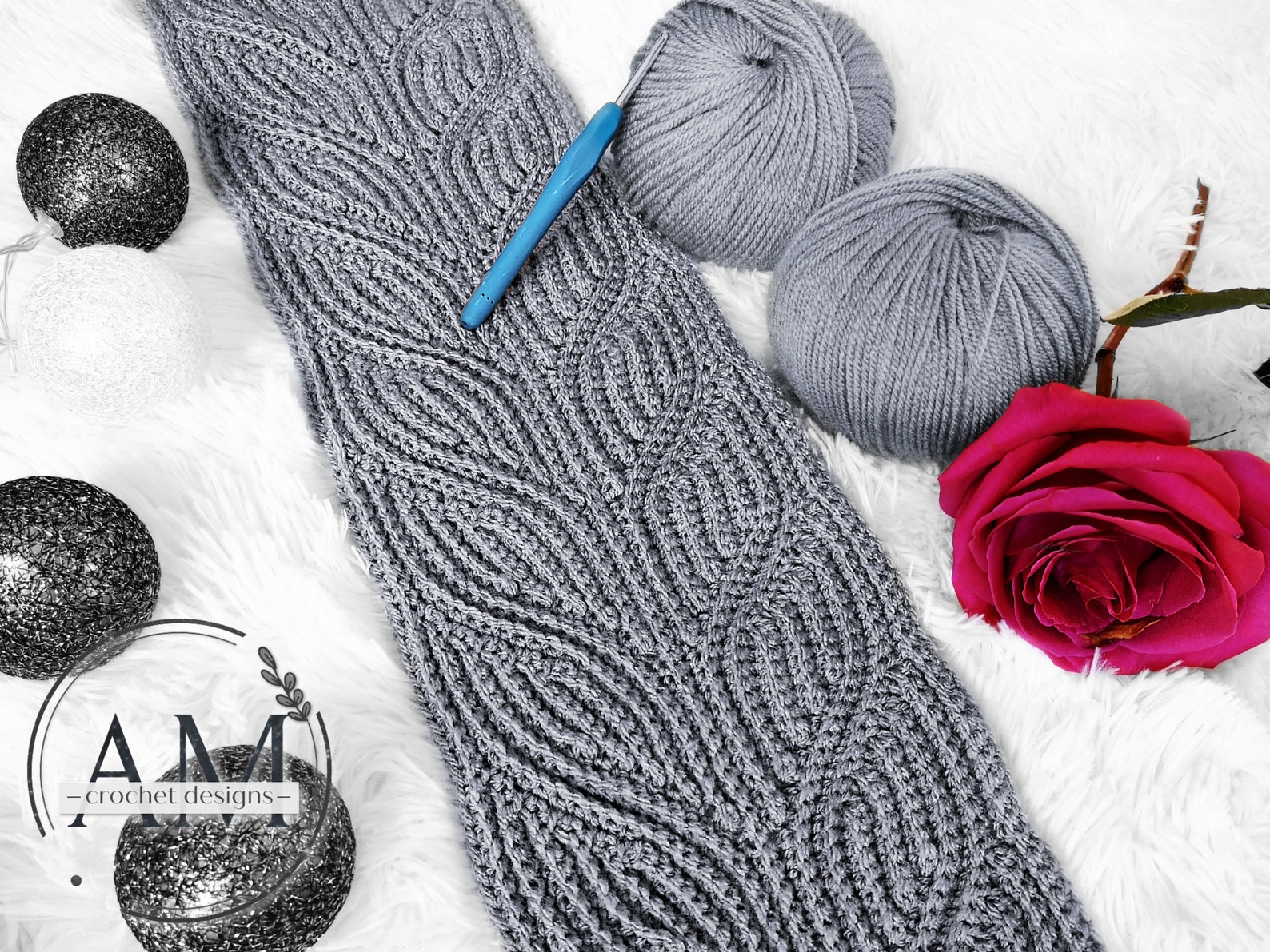 CROCHET PATTERN LAUREL 2 Leafy Stitchery for Any Rectangular - Etsy