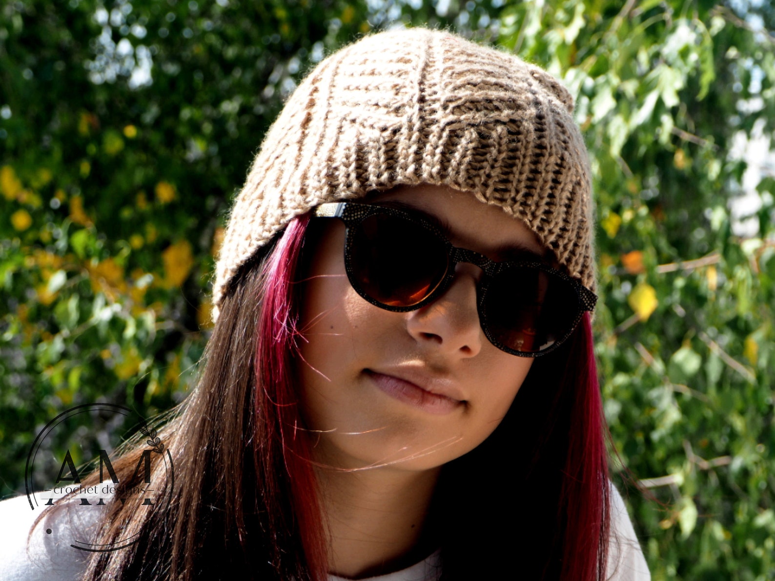 CROCHET PATTERN- RILEY Knit-look Beanie, Hat, Textured, Ribbed ...