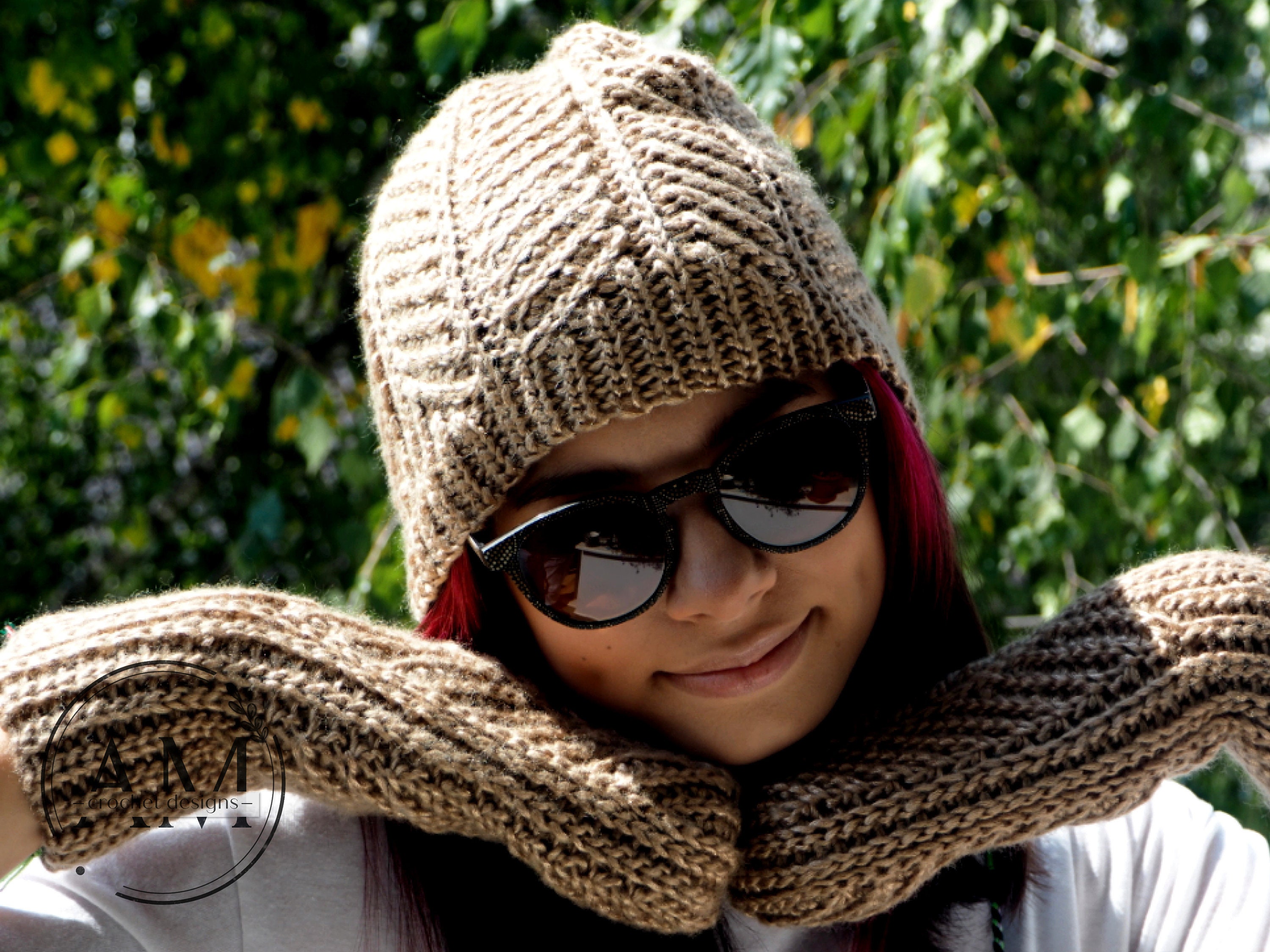 CROCHET PATTERN- RILEY Knit-look Beanie, Hat, Textured, Ribbed ...
