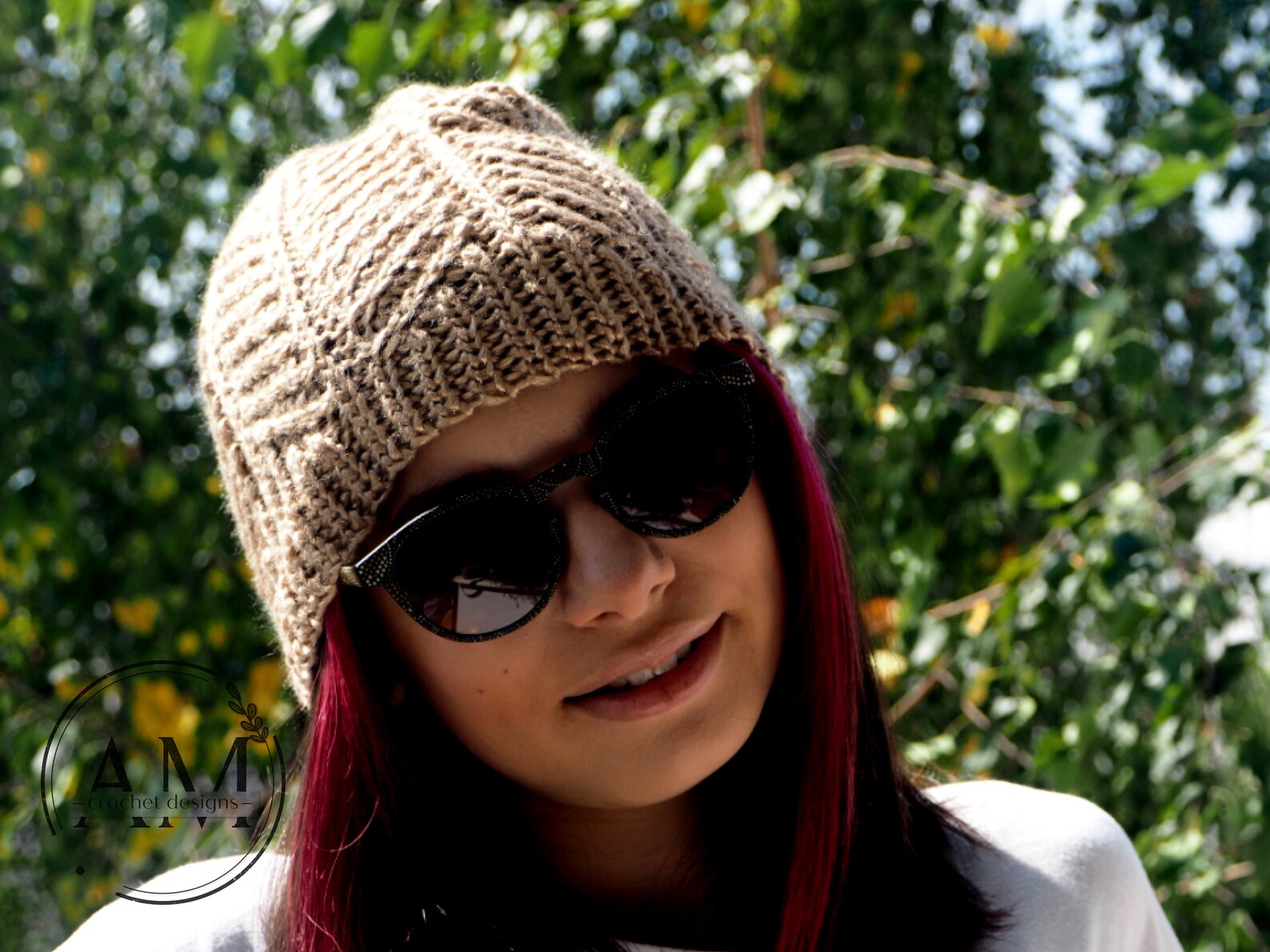 CROCHET PATTERN- RILEY Knit-look Cropped Beanie,hat,textured,ribbed ...