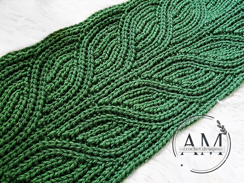 CROCHET PATTERN LAUREL 1 Leafy Stitchery for Any Rectangular - Etsy