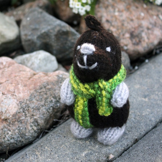 Knitting Patterns for Toys. How to Knit a Toy Mole. Gift for | Etsy