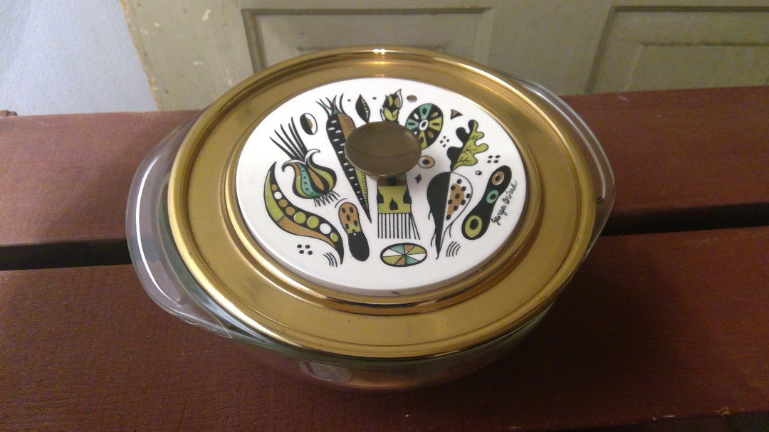 Georges Briard Vintage Casserole Dish With Mid Century Design on ...